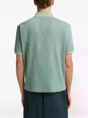 Marni Jacquard Short-sleeve Polo Shirt - Blue