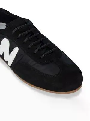 MSGM Logo Appliqué Sneakers - Black