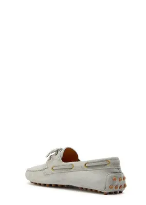 TOD'S Gommino Suede Loafers - Grey