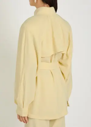 Wardrobe.NYC Belted Crepe Jacket