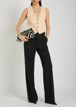 Wardrobe.NYC Woven Waistcoat - Cream