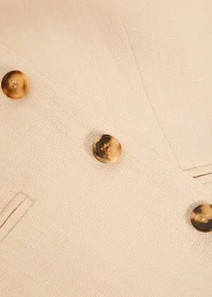 Wardrobe.NYC Woven Waistcoat - Cream