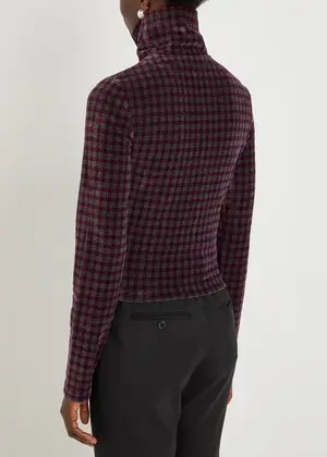 Our Legacy Slim Checked Cotton-blend Top