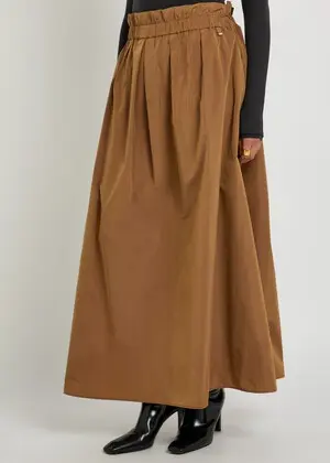 Herno Shell Midi Skirt - Camel