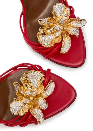 GIUSEPPE ZANOTTI Clandestino 105 Embellished Leather Sandals