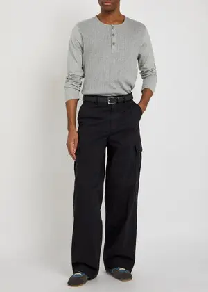 Dries Van Noten Wide-leg Stretch-cotton Trousers