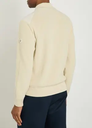 BOSS Quilted Knit Cotton And Shell Jacket