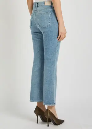 Paige Mason Cropped Boot-leg Jeans