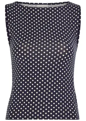REFORMATION Polka Dot Jersey Top