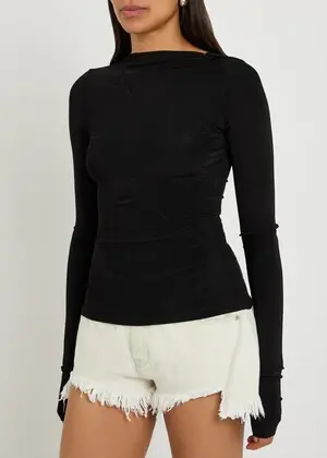 Rick Owens Temple Stretch-jersey Top