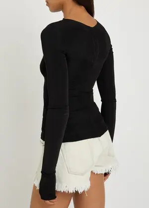 Rick Owens Temple Stretch-jersey Top