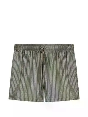 Emporio Armani Logo-pattern Swim Shorts