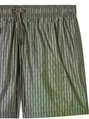 Emporio Armani Logo-pattern Swim Shorts