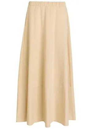 Max Mara Ribes Jersey Maxi Skirt