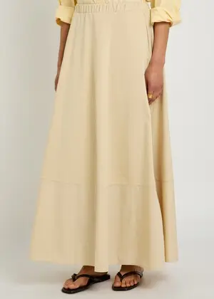 Max Mara Ribes Jersey Maxi Skirt