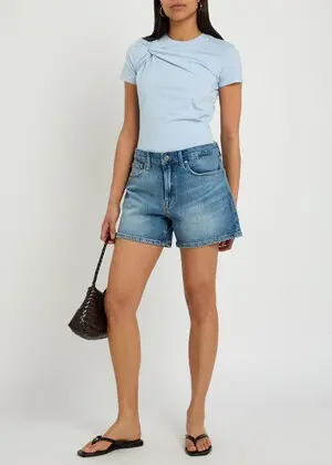 Good American Stretch-denim Shorts