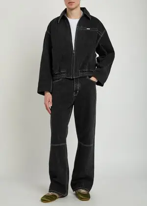 NAHMIAS Shadowstitch Denim Bomber Jacket
