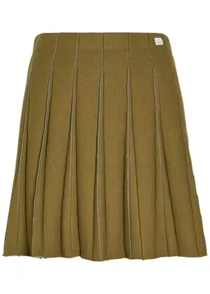 SPENCE Sport Pleated Knit Mini Skirt