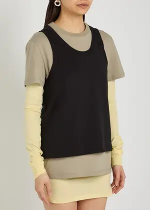 Wardrobe.NYC Layered Cotton Mini Dress - Multicoloured