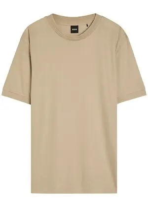 BOSS Thompson Fine-knit Cotton-blend T-shirt