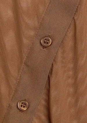 Good American Stretch-mesh Shirt