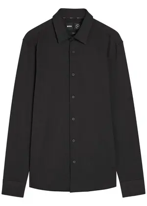 BOSS Hank Jersey Shirt - Black