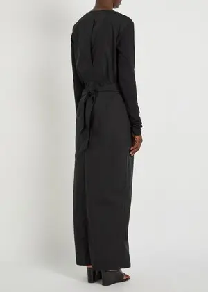 Our Legacy Twisted Wrap-tie Cotton Maxi Dress