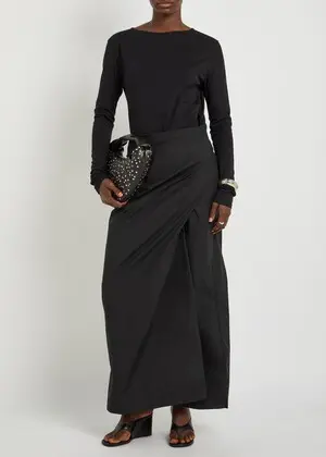 Our Legacy Twisted Wrap-tie Cotton Maxi Dress