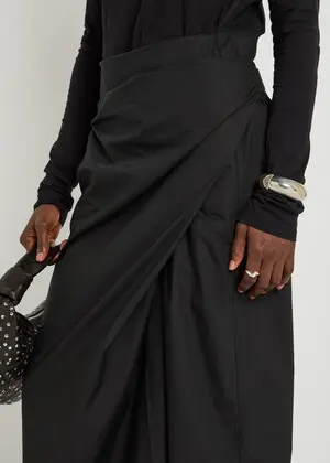 Our Legacy Twisted Wrap-tie Cotton Maxi Dress