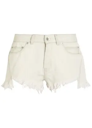 Rick Owens Distressed Denim Shorts
