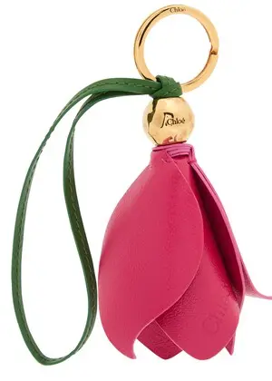 Chloé Tulip Leather Bag Charm