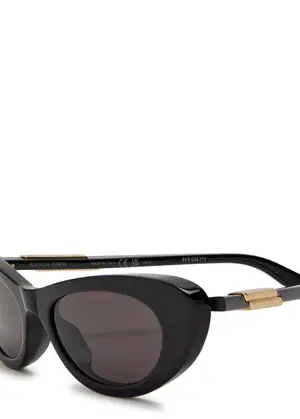 Bottega Veneta Narrow Cat-eye Sunglasses