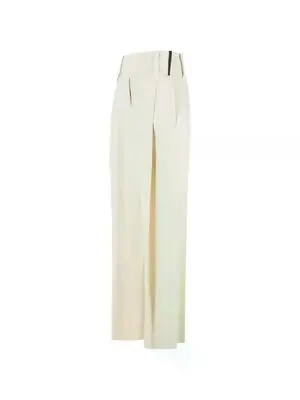 Sportmax Belt Loops Trousers - Neutrals