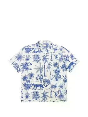 Universal Works Camp Graphic-print Shirt - White