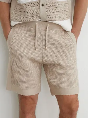 Men's Textured Knit Shorts