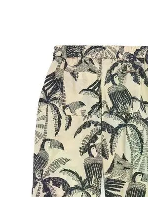 PSOPHIA Botanical-print Straight Leg Trousers