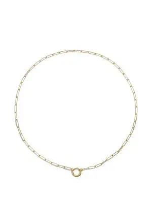 Monica Vinader Textured Chain Necklace - Gold