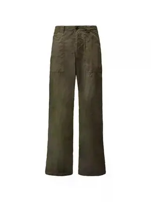 C.P. COMPANY Straight Trousers With Patch Pockets - Green