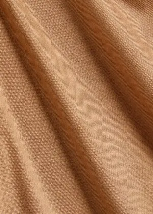 Herno Fine-knit Polo Top - Camel