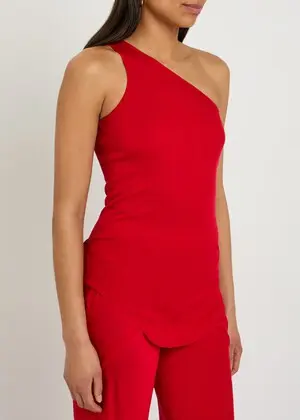 Rick Owens One-shoulder Tank Top - Red