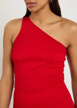 Rick Owens One-shoulder Tank Top - Red