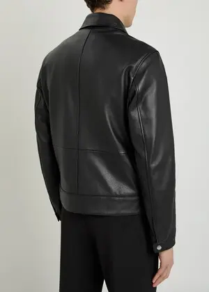 BOSS Grained Leather Jacket