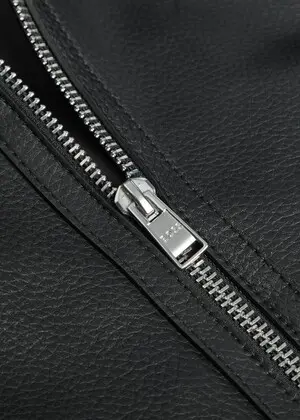 BOSS Grained Leather Jacket