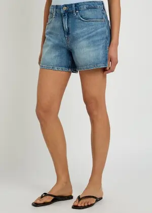 Good American Stretch-denim Shorts