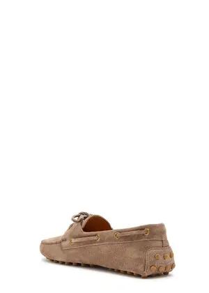 TOD'S Gommino Suede Loafers - Brown