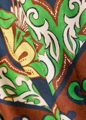 ALEMAIS Liana Printed Silk Halterneck Top - Multicoloured