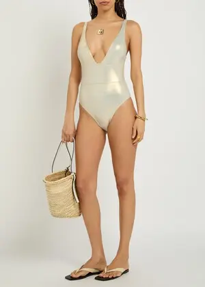 Melissa Odabash Caribbean V-neck Swimsuit
