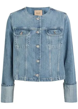 PAIGE Paneled Denim Jacket
