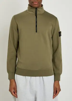 Stone Island Cotton Half-zip Sweatshirt