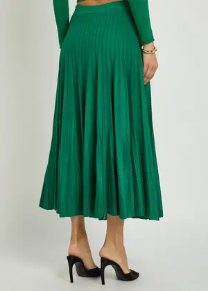 Simkhai Margoux Ribbed Knit Midi Skirt